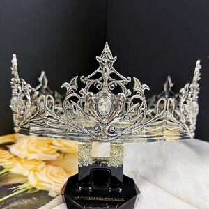 Handmade | Accessories | Groomsmen Headwear Cosplay Silver Crown Prince ...